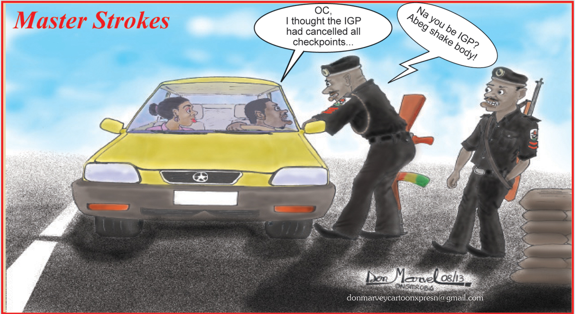 CARTOON XPRESSIONS XTRA: ANTICS OF CORRUPT POLICE OFFICERS