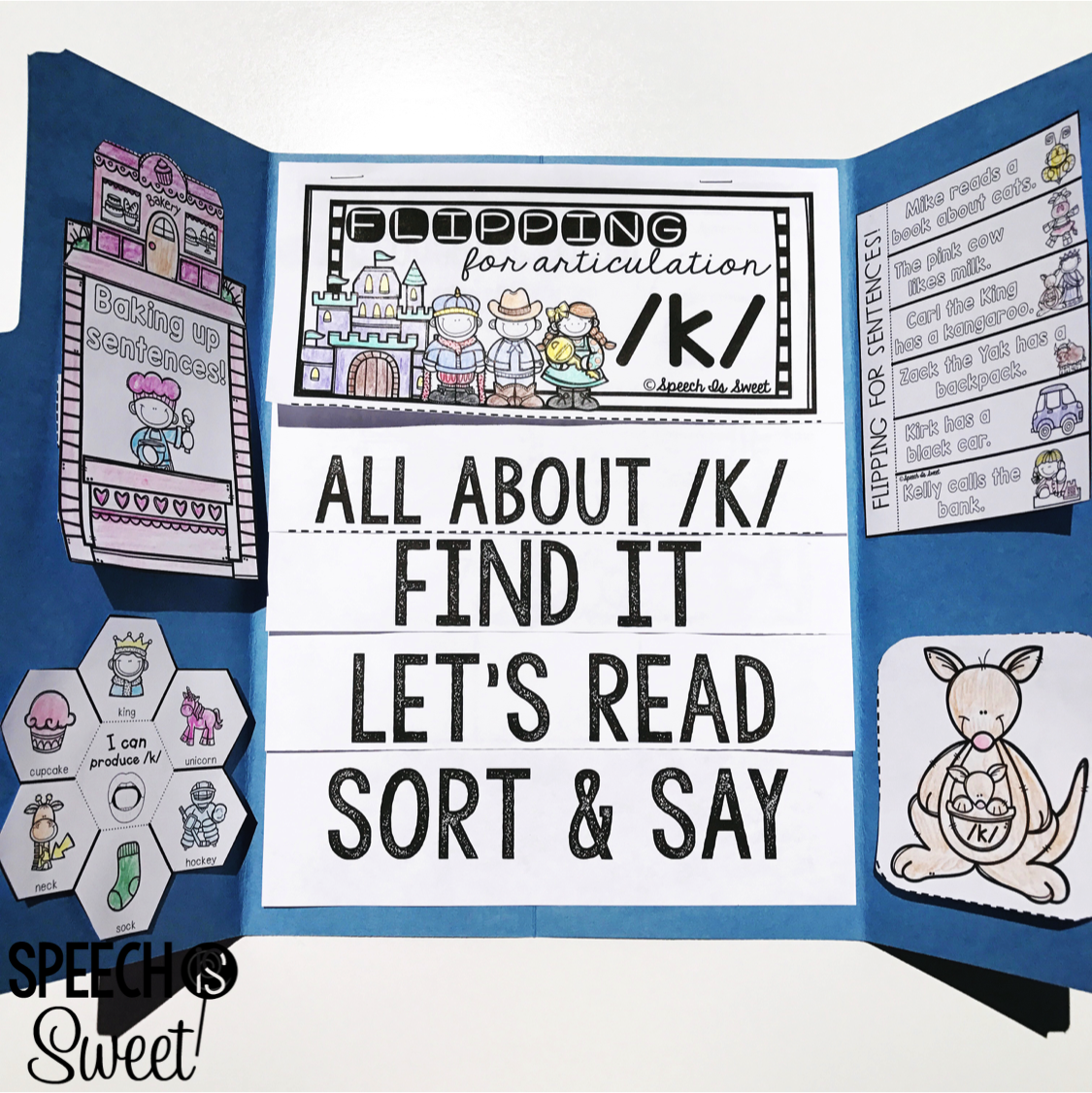Articulation Lap Book Tutorial (plus freebie!) - Speech is Sweet