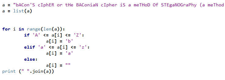 Rincon_binarial: Wechall-Training Baconian