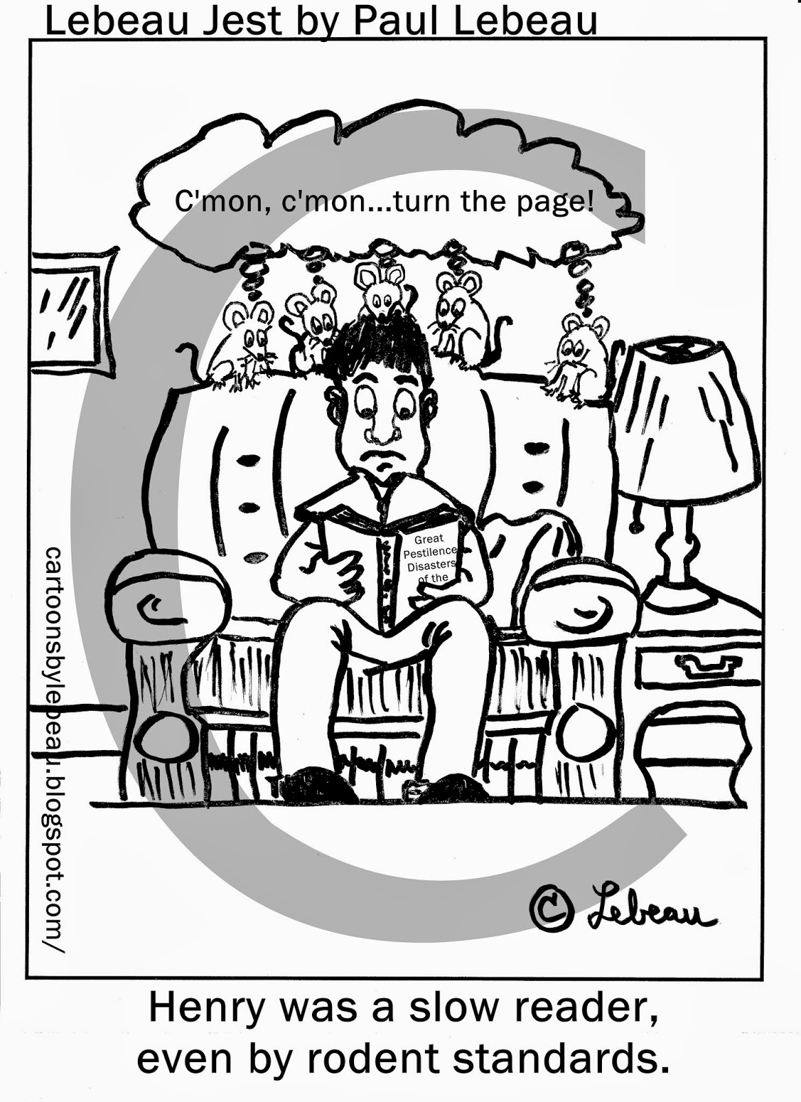 Cartoons by Lebeau: Cartoon #115--Slow Henry