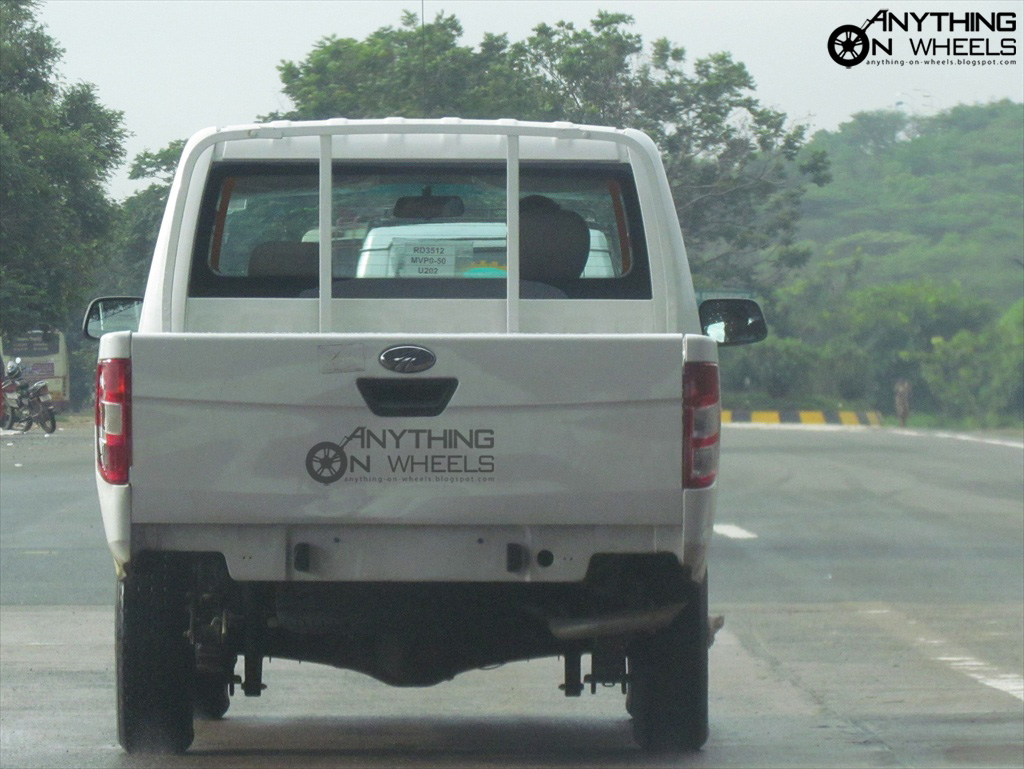 ANYTHING ON WHEELS: Export variant of Mahindra Genio pick-up spotted ...