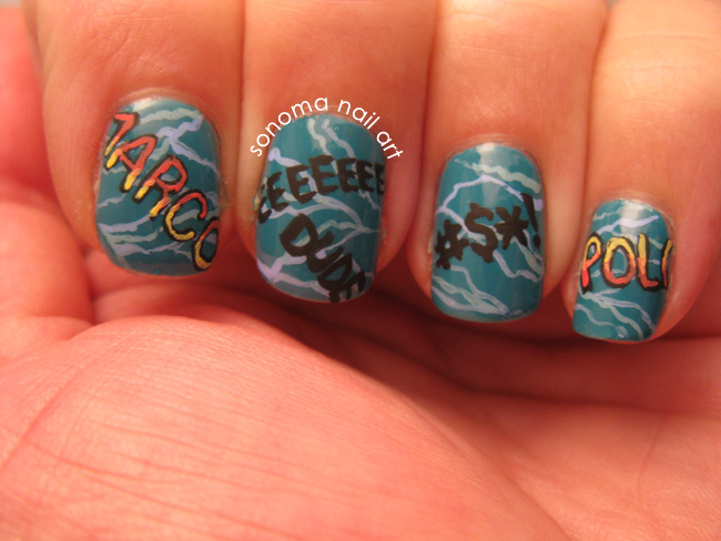 Sonoma Nail Art: Pool Party Nails