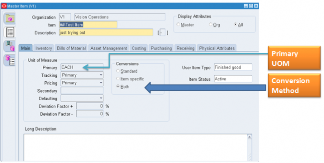 Oracle Inventory Unit Of Measure Implementation « Learn Oracle