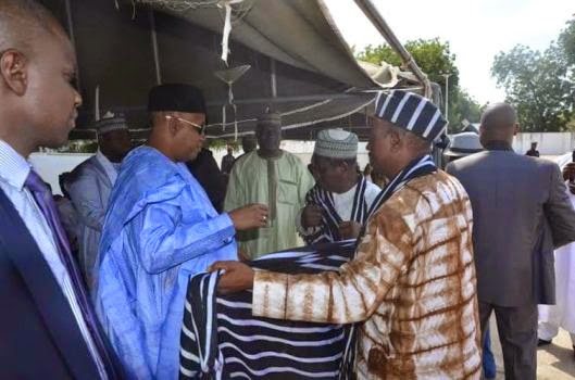 Photos: Borno state Governor honored with traditional title