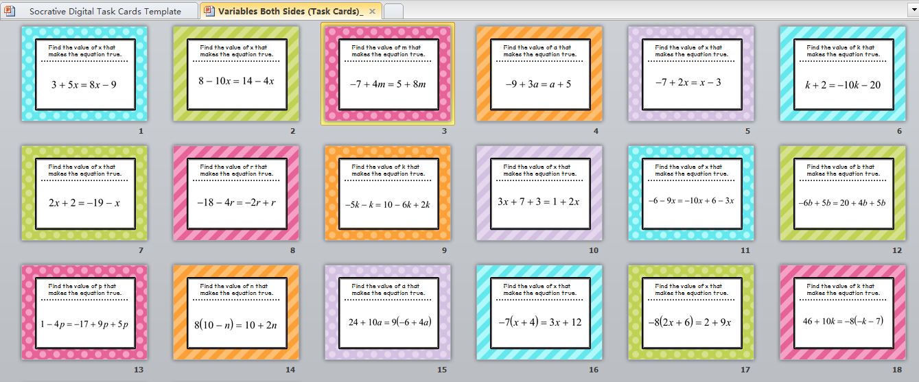 Rockstar Math Teacher ★: Socrative 101 - Making "Digital Task Cards"