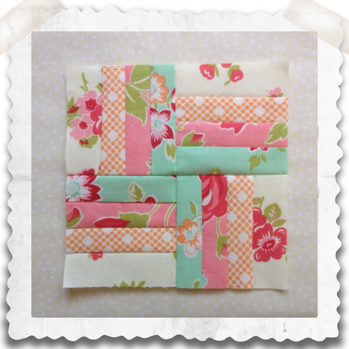 Chatelaine- Free BOW Sampler Quilt Block 65 - Threadbare Creations