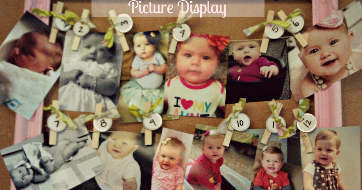 Someday Crafts: Birthday Party Picture Display