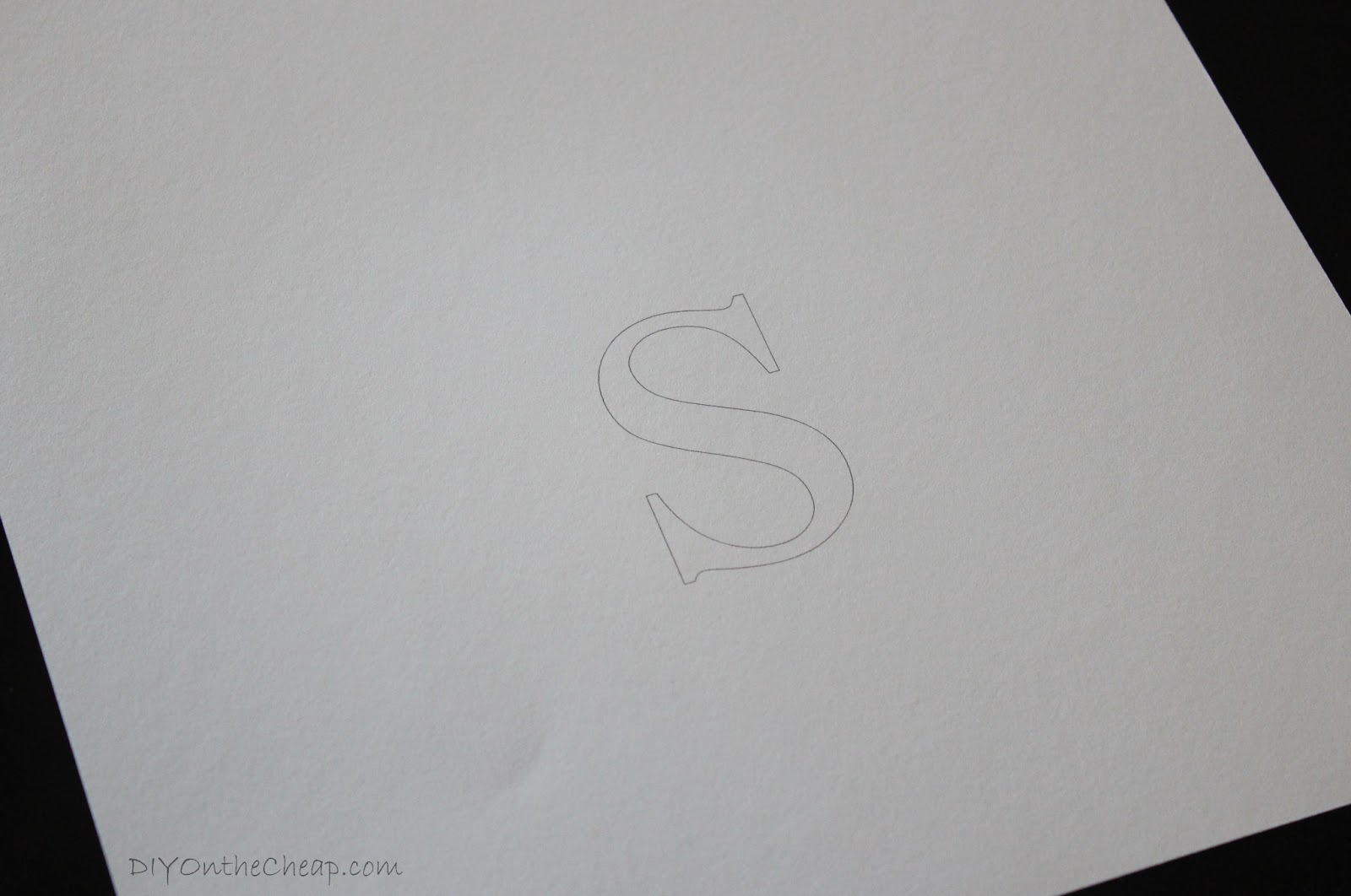 Easy Metallic Monogram Art - Erin Spain