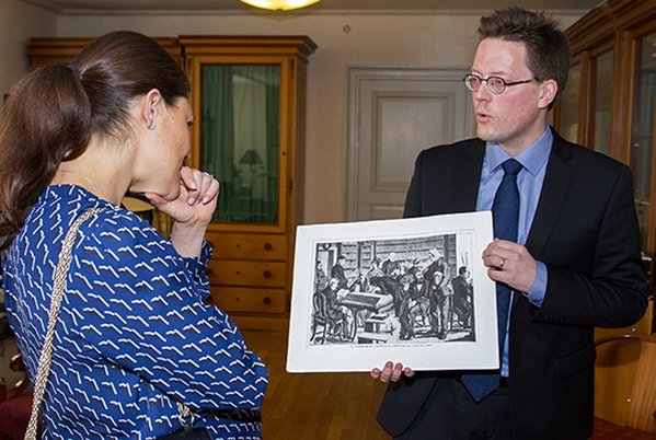 Crown Princess Victoria visits the Bernadotte Library