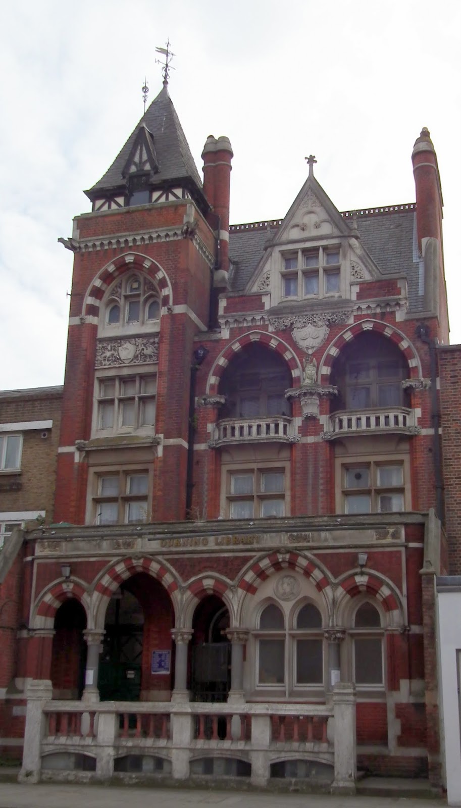 ORNAMENTAL PASSIONS: Durning Library, Kennington Lane SE11