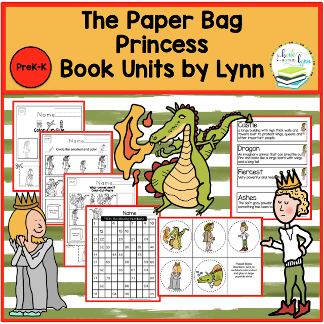 THE PAPER BAG PRINCESS. BOOK UNIT ~ Book Units by Lynn