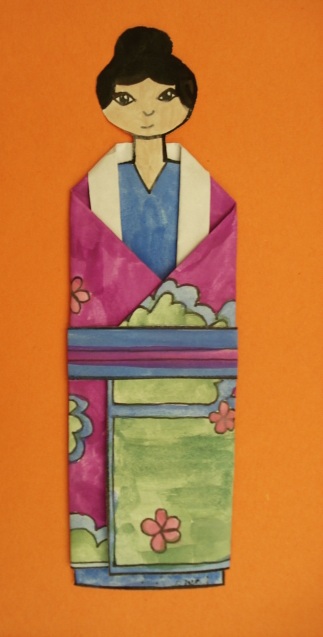 a faithful attempt: Folded Paper Japanese Kimonos