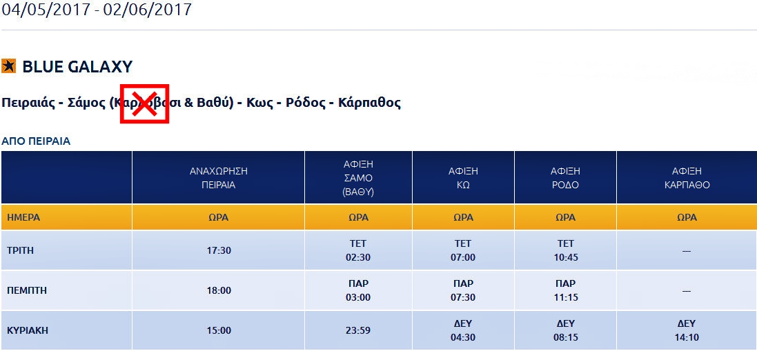 New Port Karlovassi: Δρομολογια Blue Star Ferries για τον νομο Σαμου ...