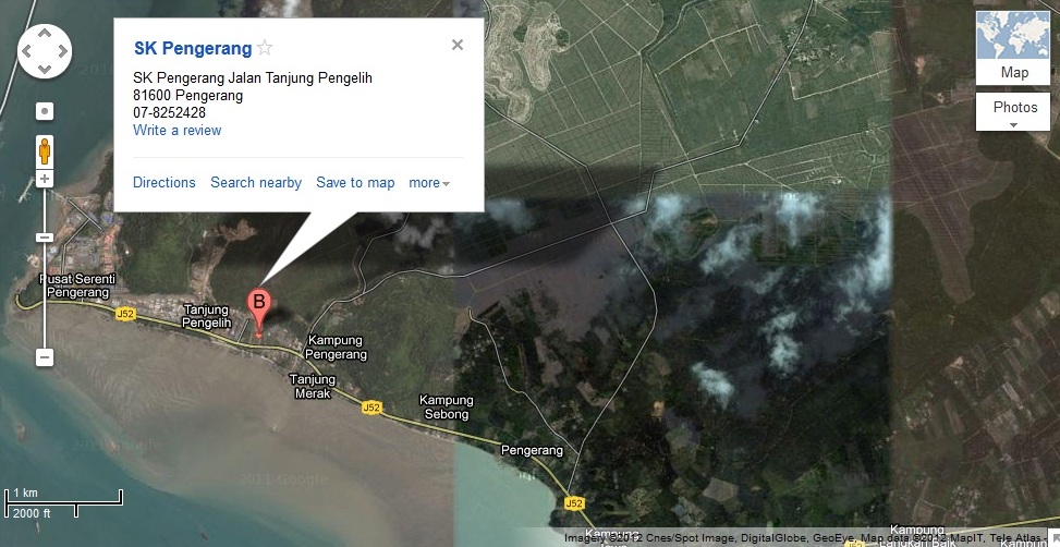 Sekolah Kebangsaan Pengerang: Lokasi