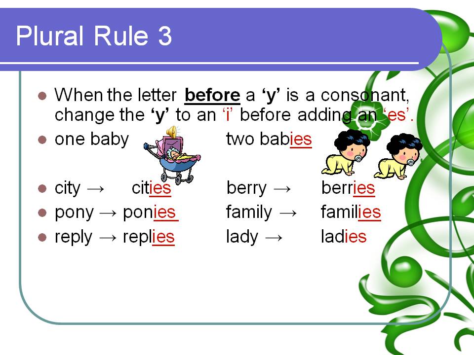 TAI CHOON LEE ( EL-M01 D20112052691) ENGLISH : Plural rules in English
