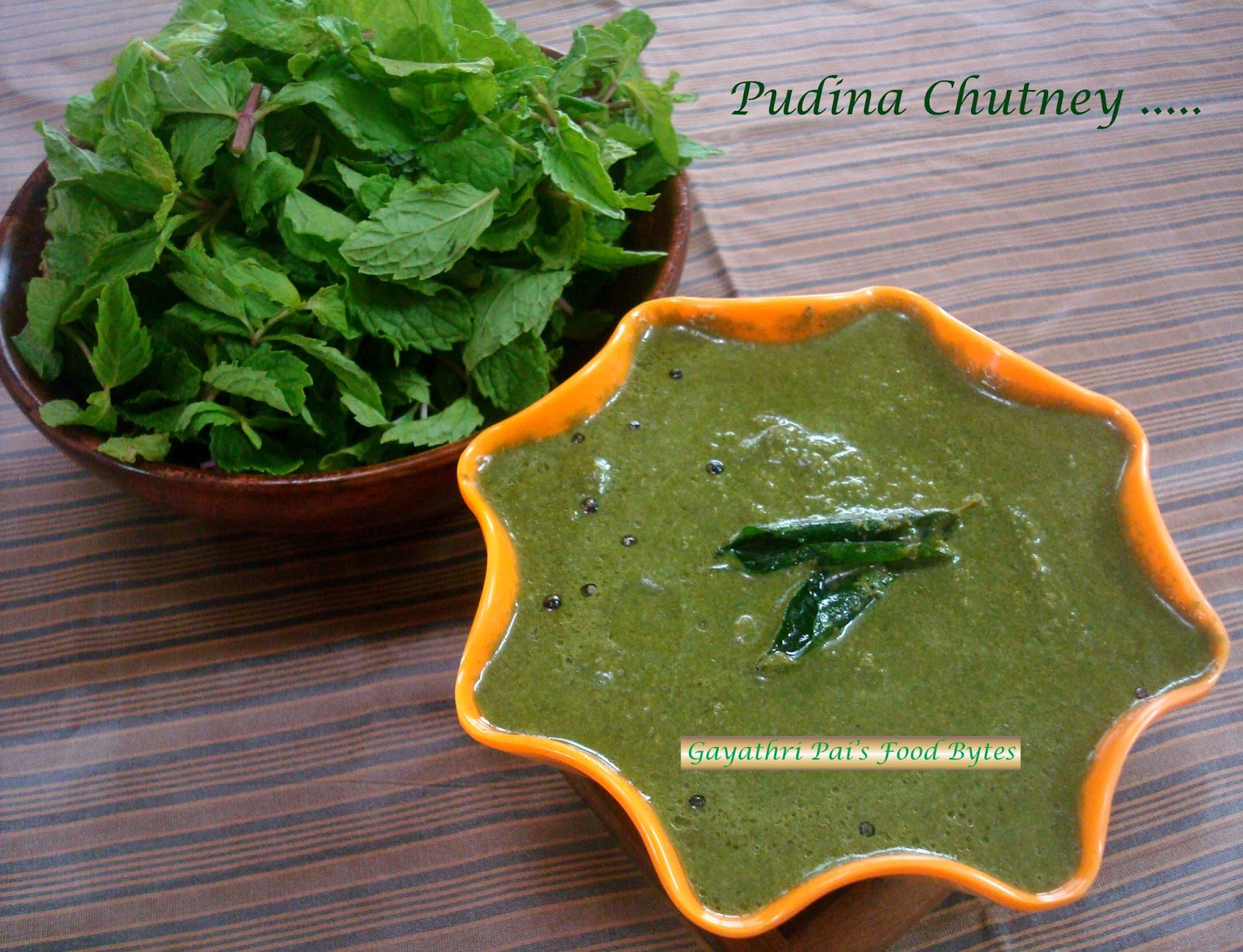 Gayathri Pai's Food Bytes: Pudina / Mint Chutney.