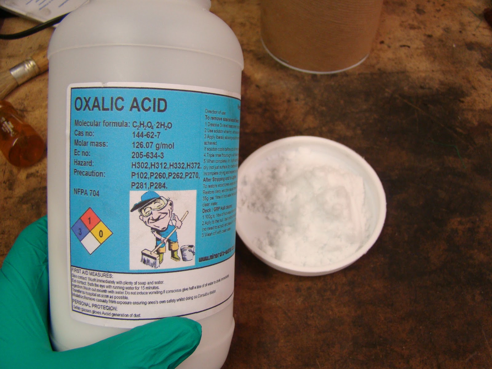 Pauls splitscreen van project: Oxalic Acid rust treatment