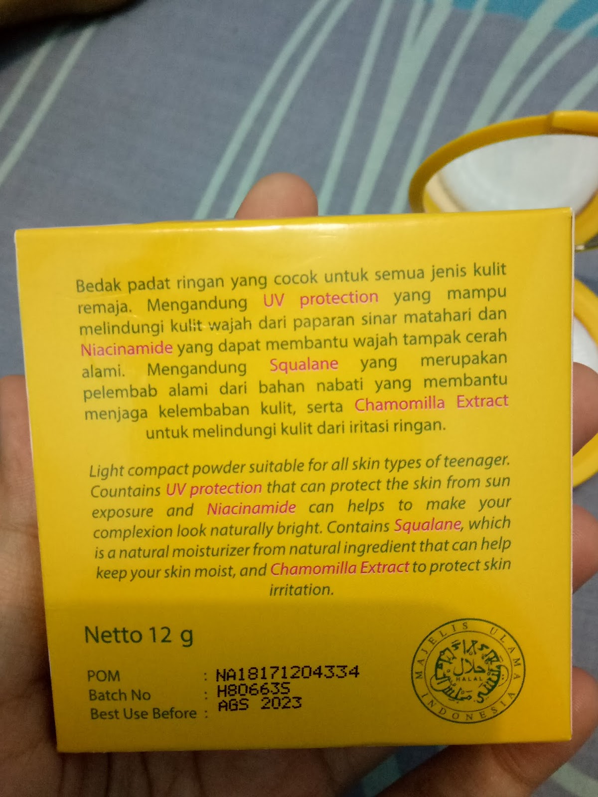 REVIEW BEDAK PADAT MARCKS- Marcks Teens Compact Powder