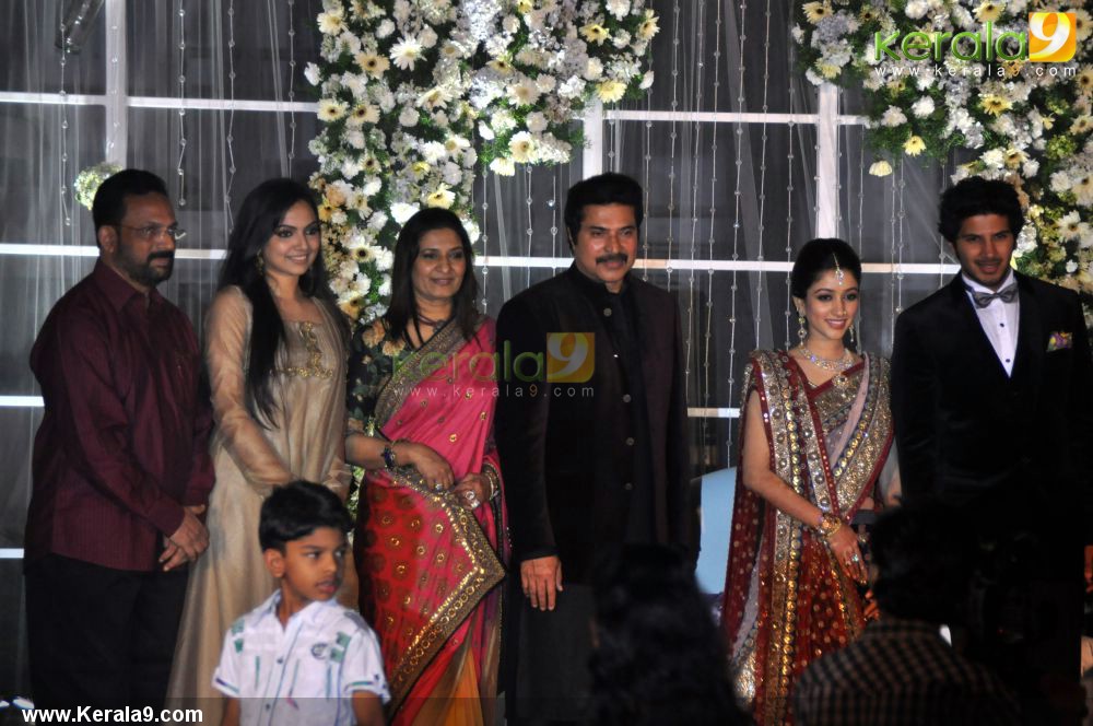 tollywood23: Mammootty Son Wedding Reception Photos