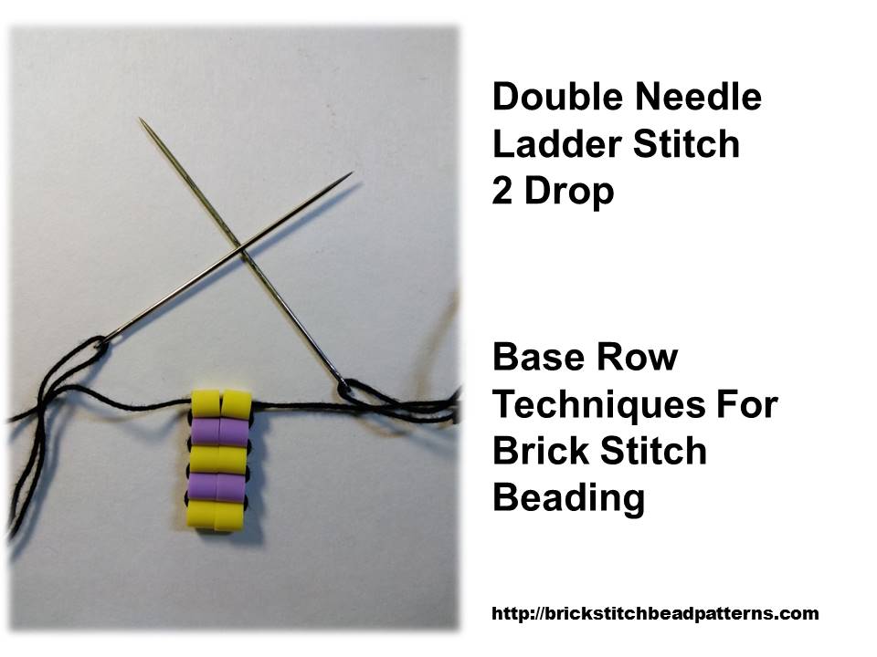 Brick Stitch Bead Patterns Journal: Double Needle Ladder Stitch 2 Drop ...