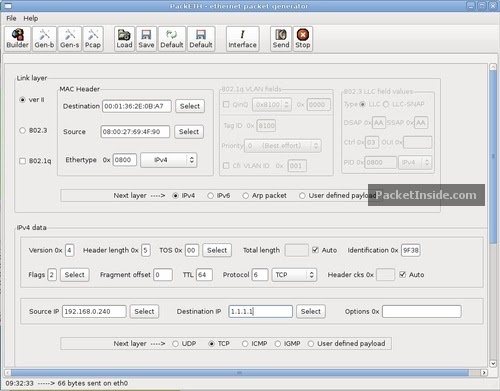 PacketInside / 네트워크 패킷 분석 블로그: 리눅스 GUI 기반에 뿌리를 둔 패킷생성기 packETH, 하지만 윈도우도 OK