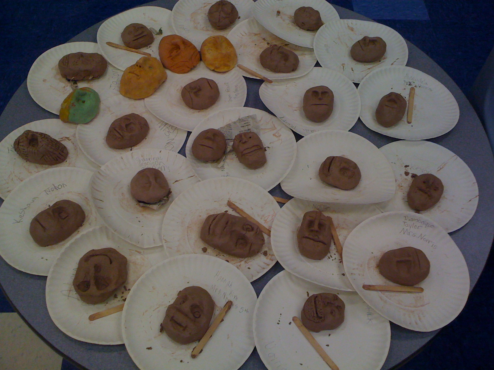 Jaggedotter's Art Corner: Funny Clay Faces