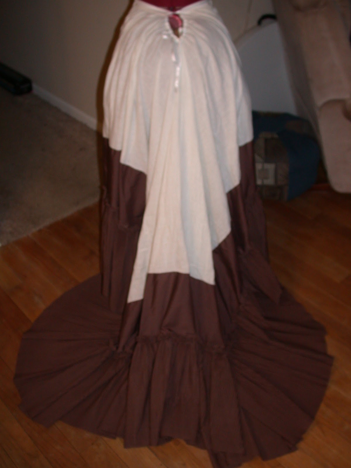 A Sartorial Statement: Victorian Dust Ruffle Bustle Skirt