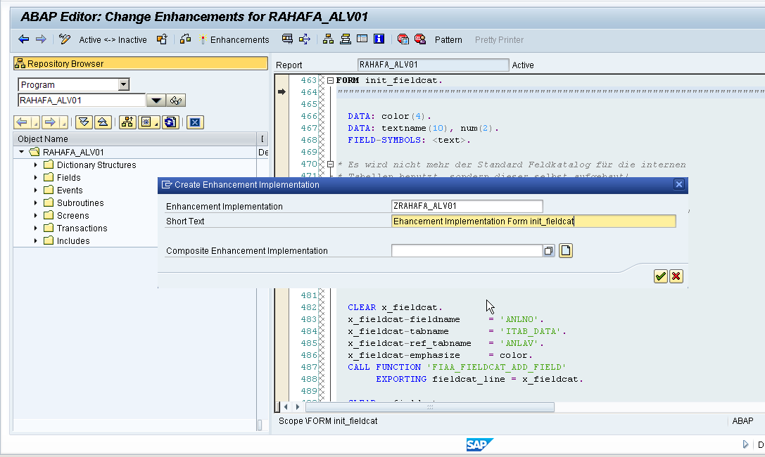 SAP ABAP Tips and Tricks: Enhancemen Point How To