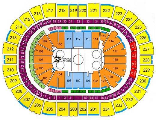 consol energy center seating