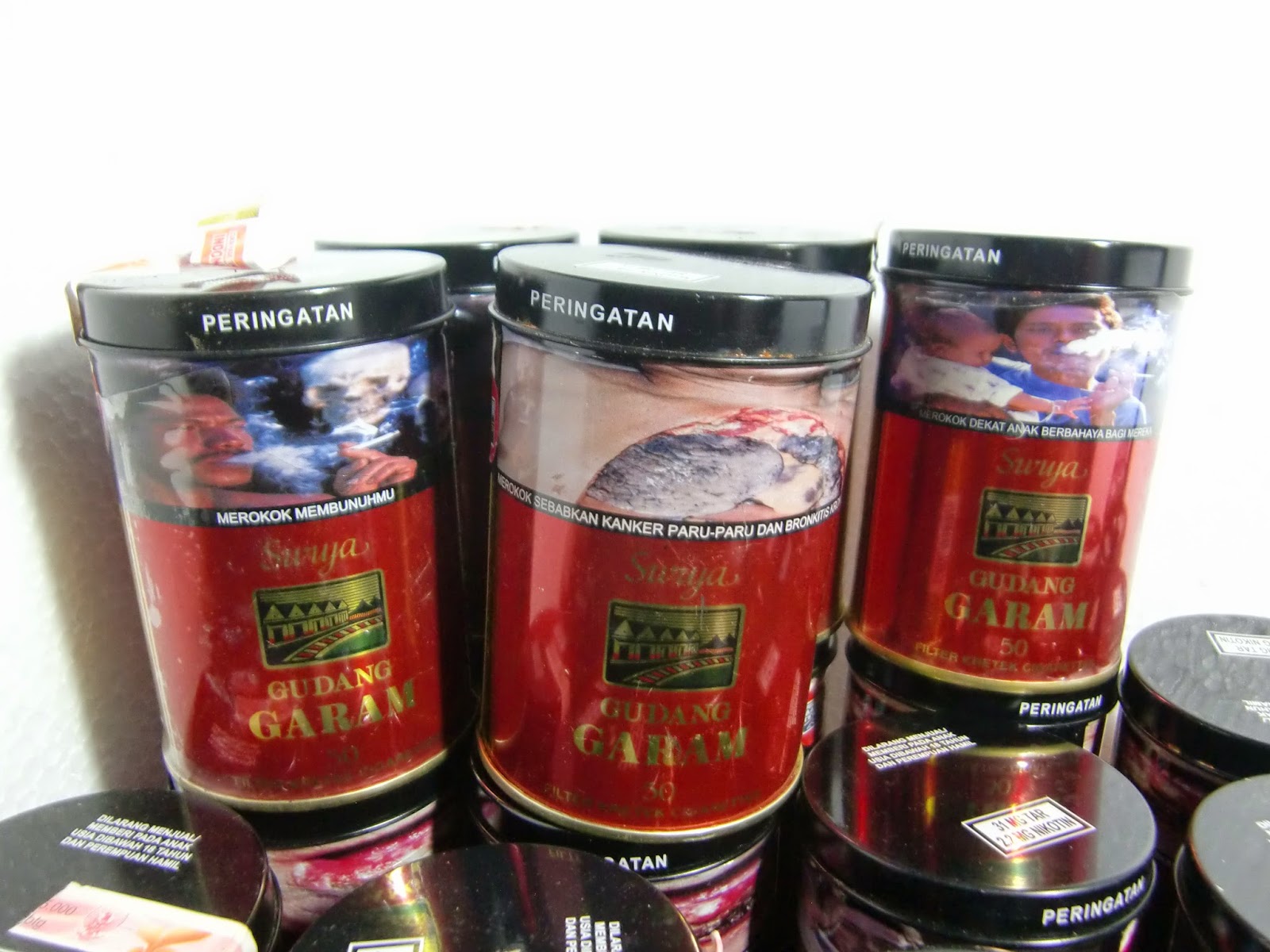 CILEGON ANTIK: Kaleng Rokok : GUDANG GARAM Surya 16 (Stock 60 Kaleng)