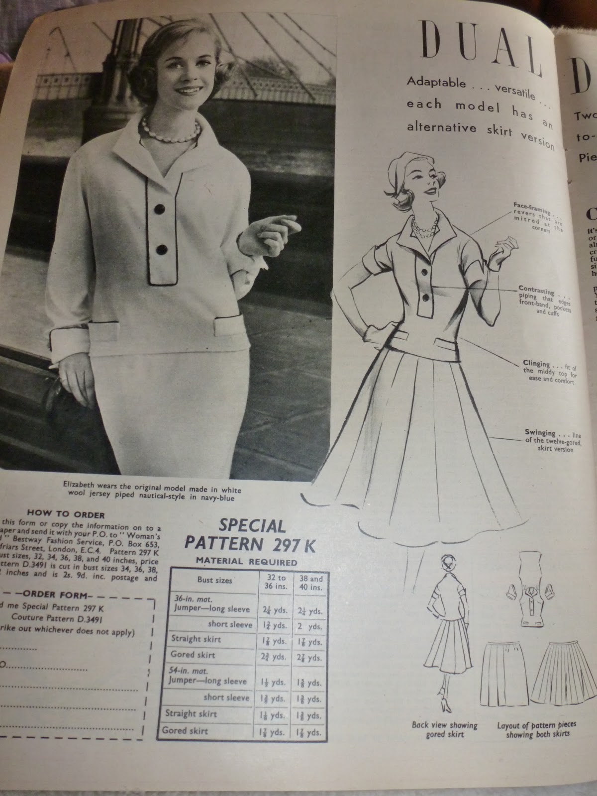 What Kate-Em did next.: 1950s couture patterns by post.