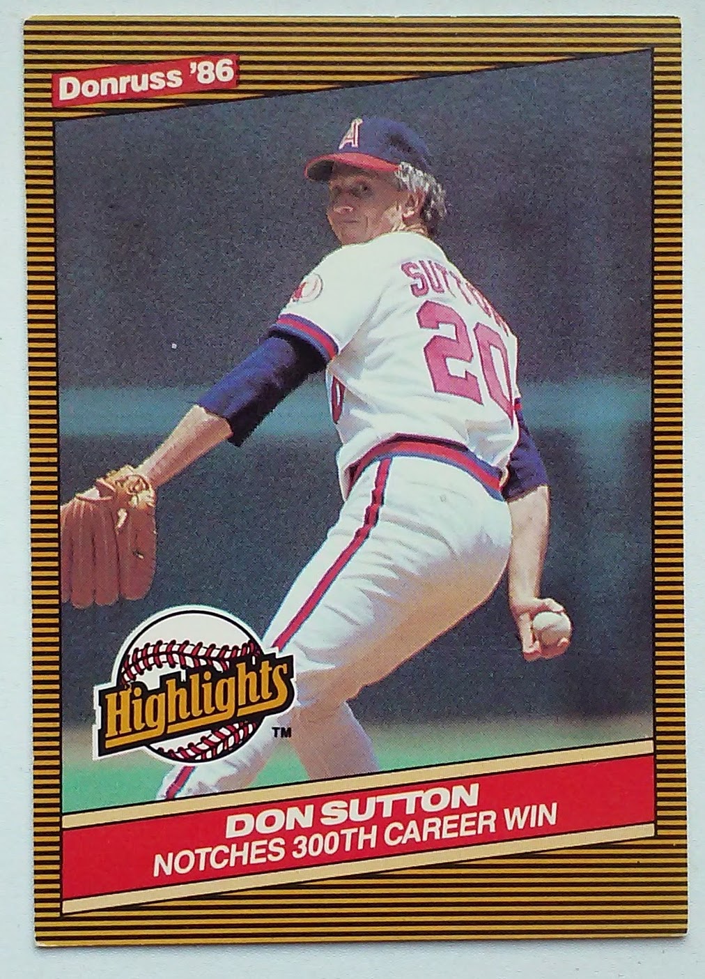 Phungo: ANNIVERSARY: Don Sutton 300 Wins - June 18 1986