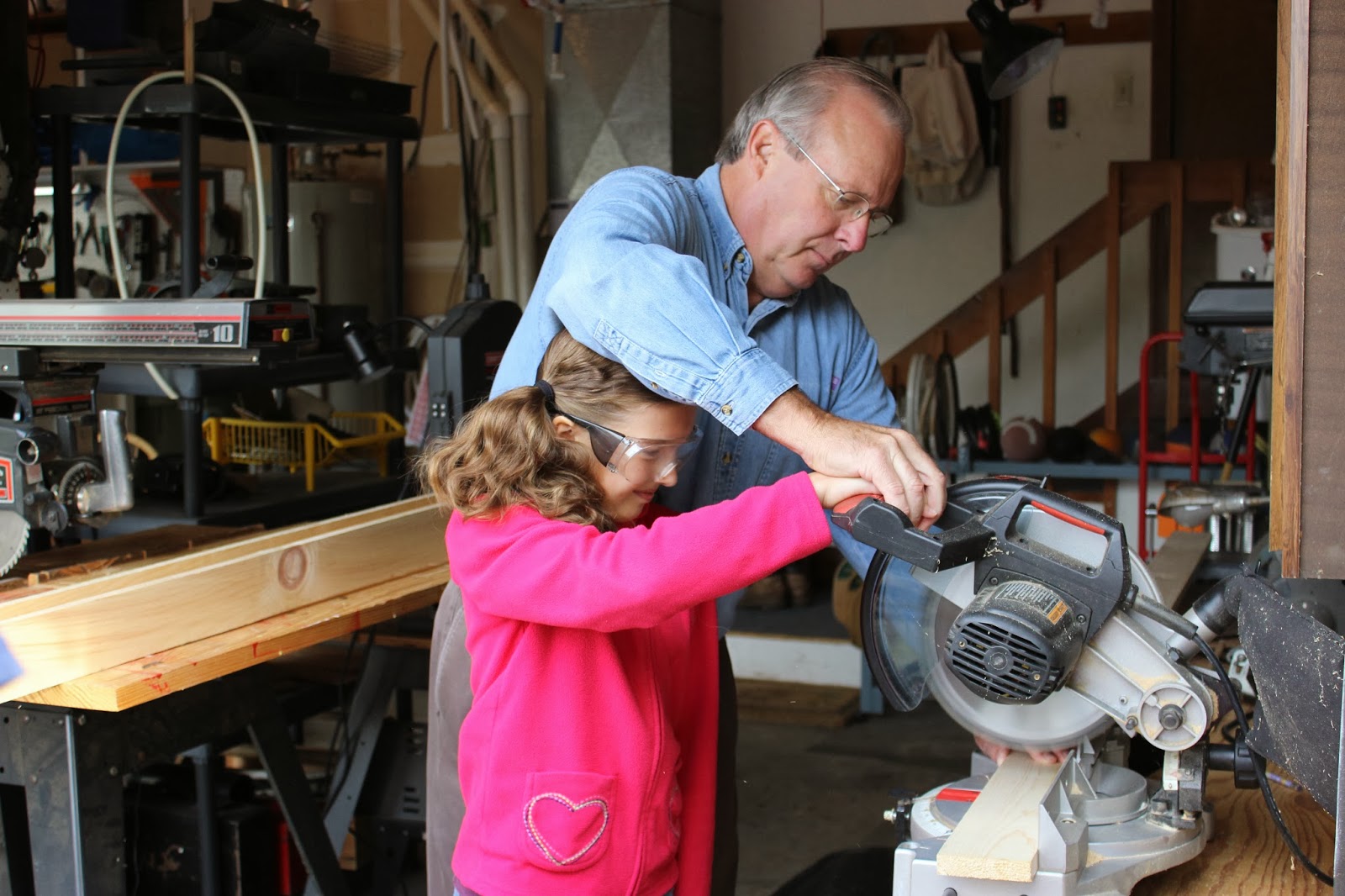 The Cutest Little Thing: Wood Working With Grandpa!