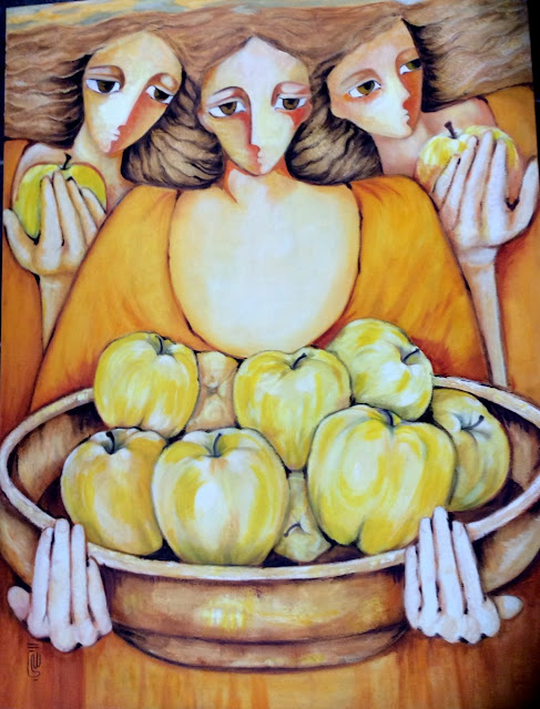 Guity Novin's Paintings : My oil & gold leaf (1999)©