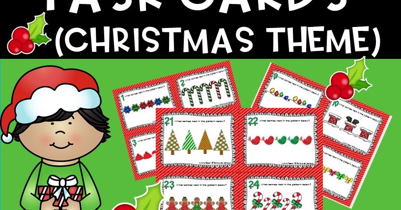 The Best of Teacher Entrepreneurs III: Pattern Task Cards (Christmas ...