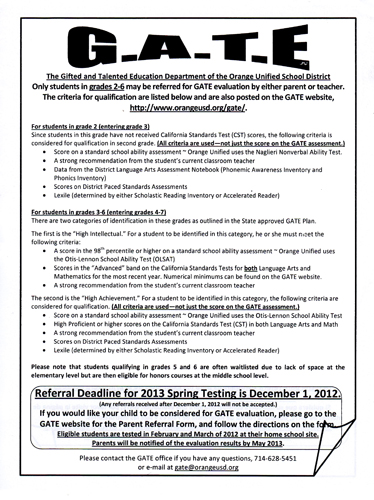 OC Community Resources: G.A.T.E