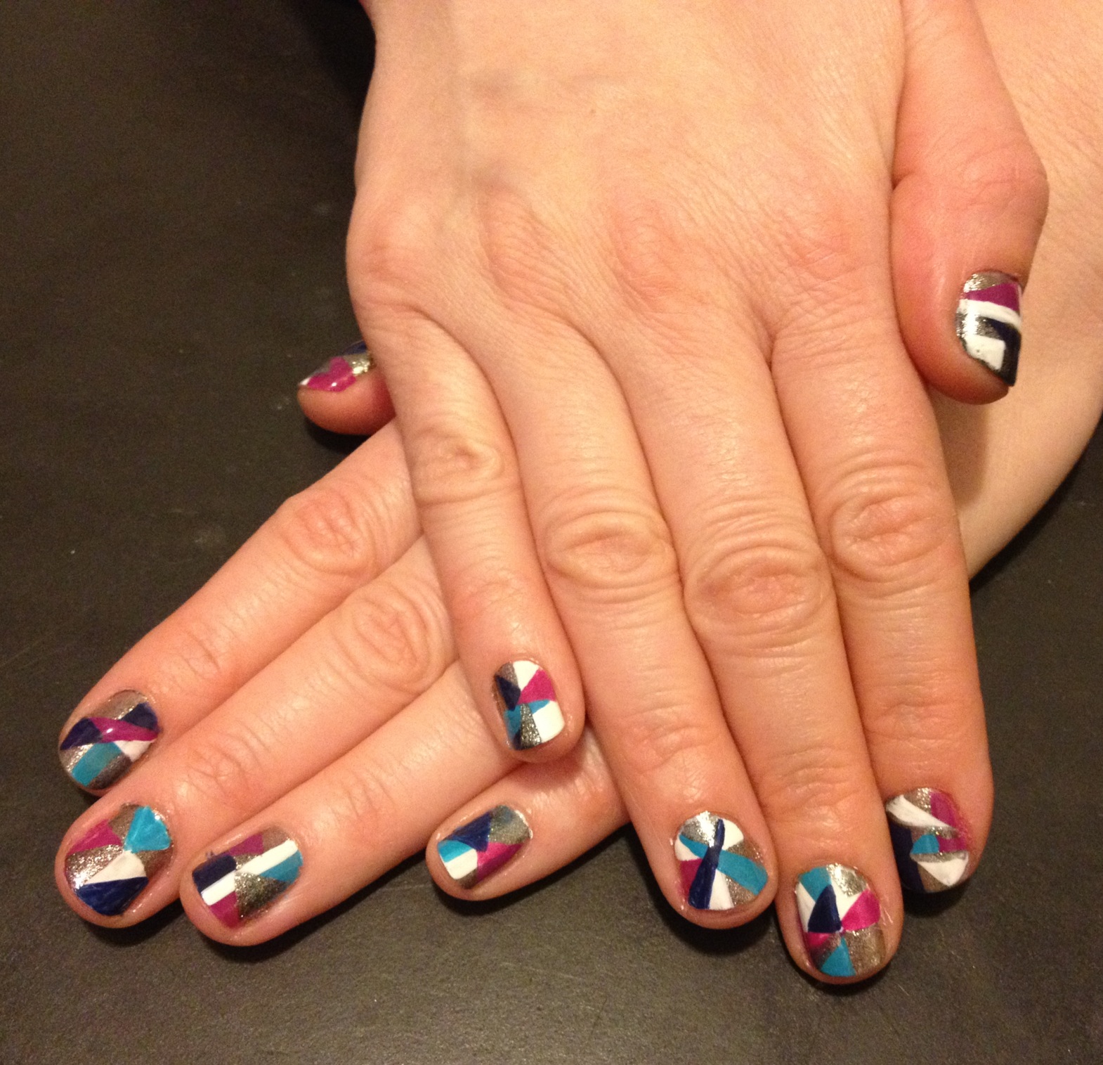 The Beauty of Life: Nails with Daniella: Stained Glass Manicure!