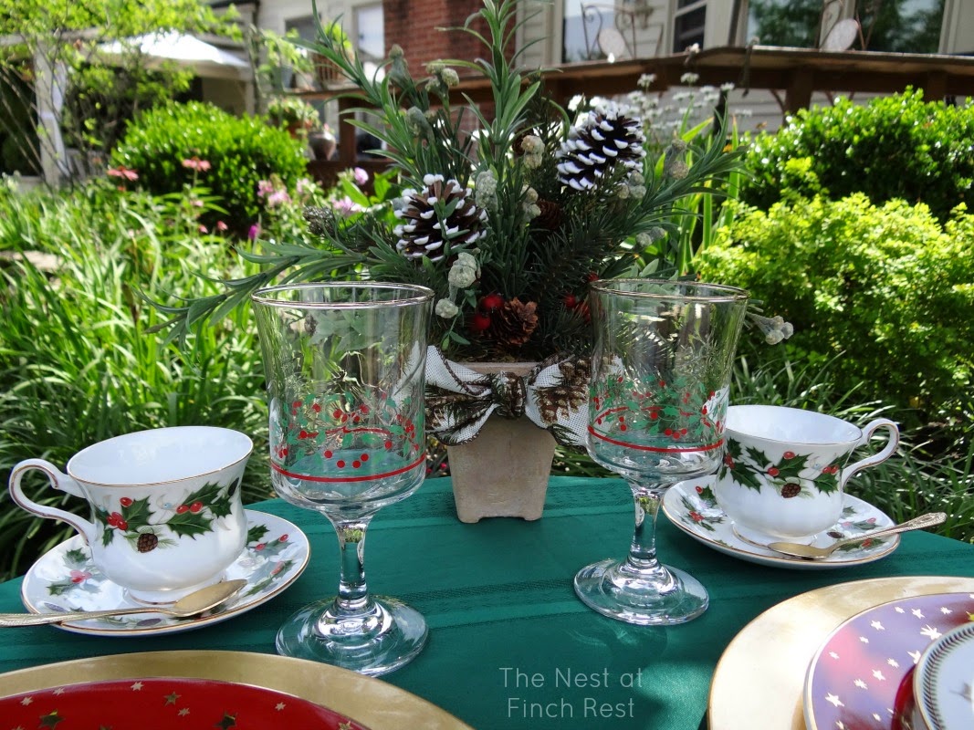 The Nest at Finch Rest: Christmas in July Garden Tea