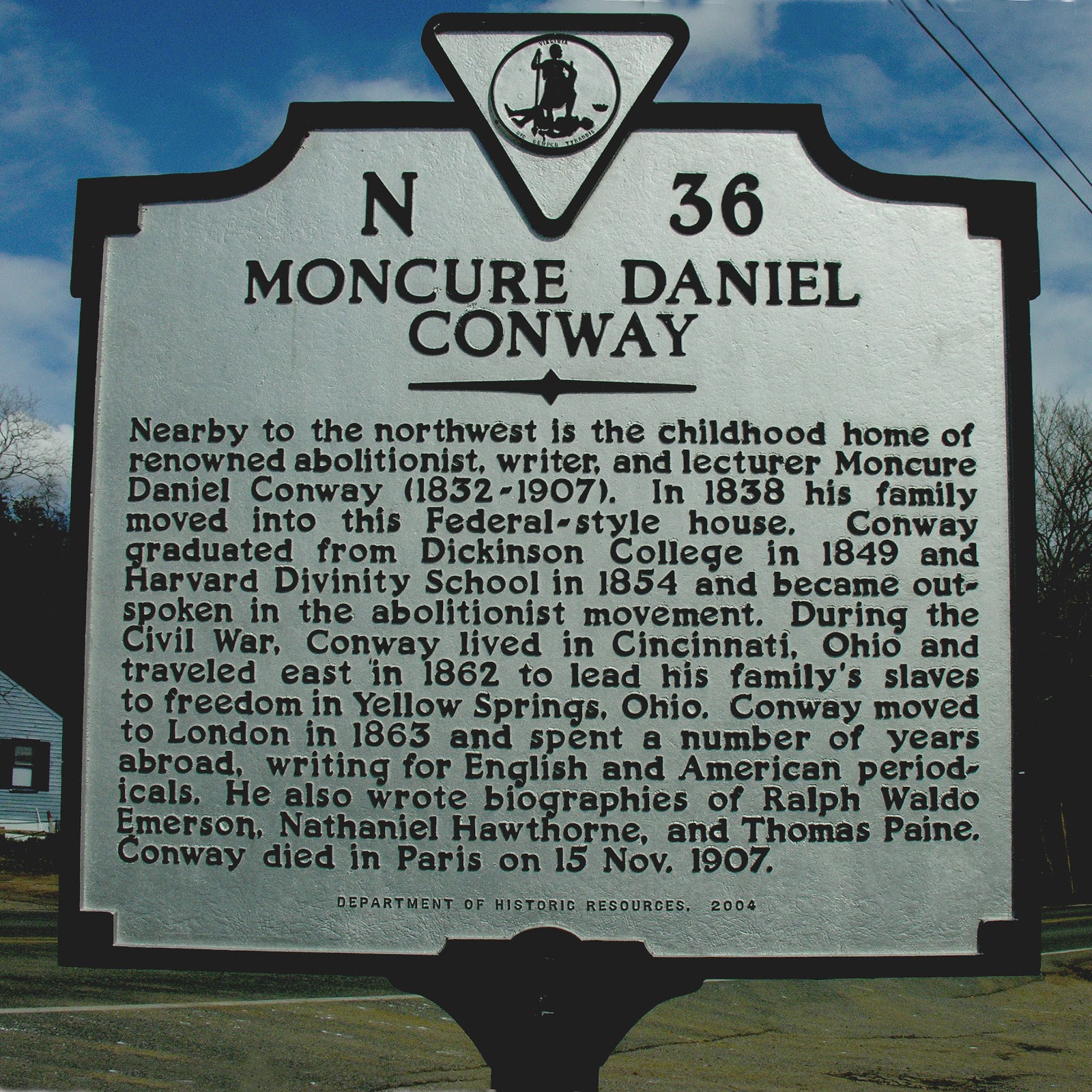 Landmarks: Moncure Conway
