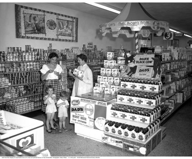Steve's Root Beer Journal: Root Beer Display in Grocery Store from 1960