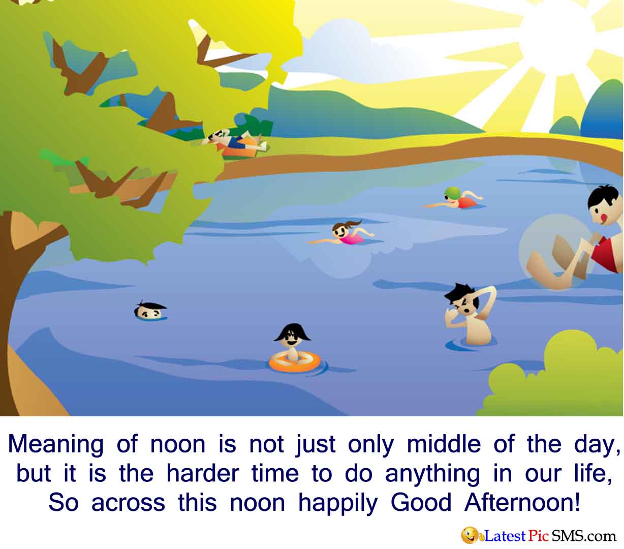 Good Afternoon SMS in English | Latest Picture SMS