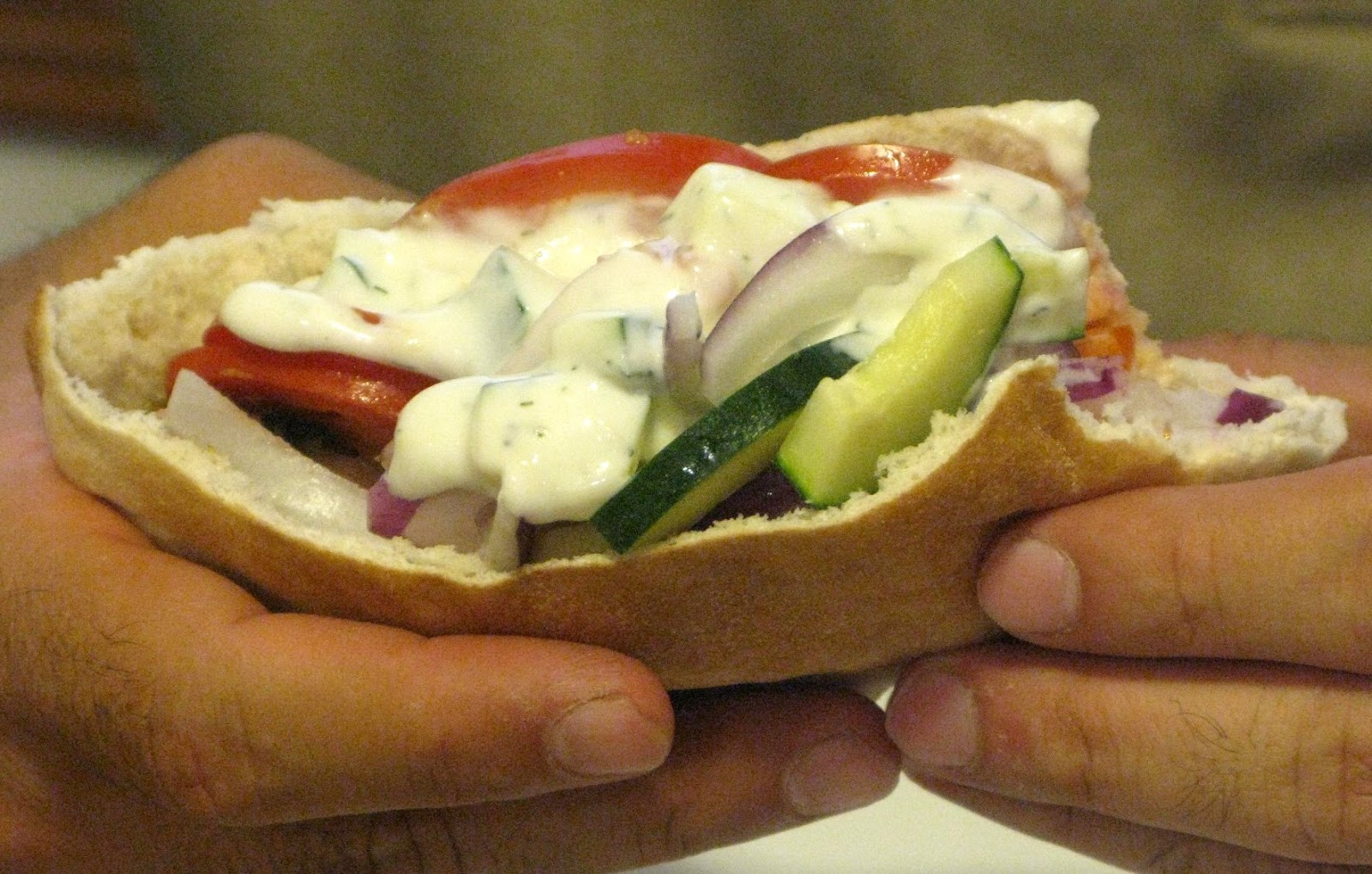 ZK My Way: Rachael Ray's Gyros Loaf with the best tzatziki
