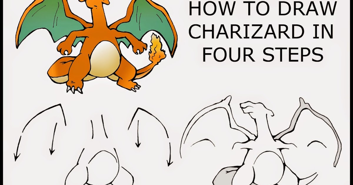 Charizard Drawing Step Step