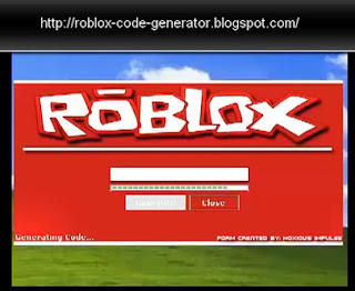Roblox Code Generator