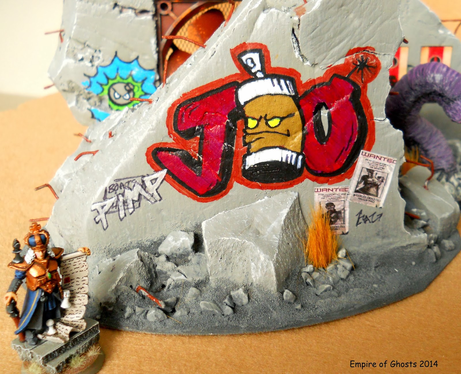 Empire of Ghosts: Road to Adepticon 2014: Necromunda Collapsed Dome Walls