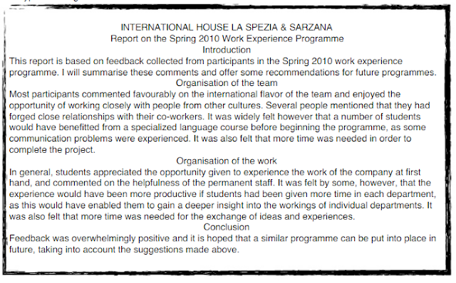 Mr Kelly's Cambridge Proficiency Blog: How to Write a CPE Report