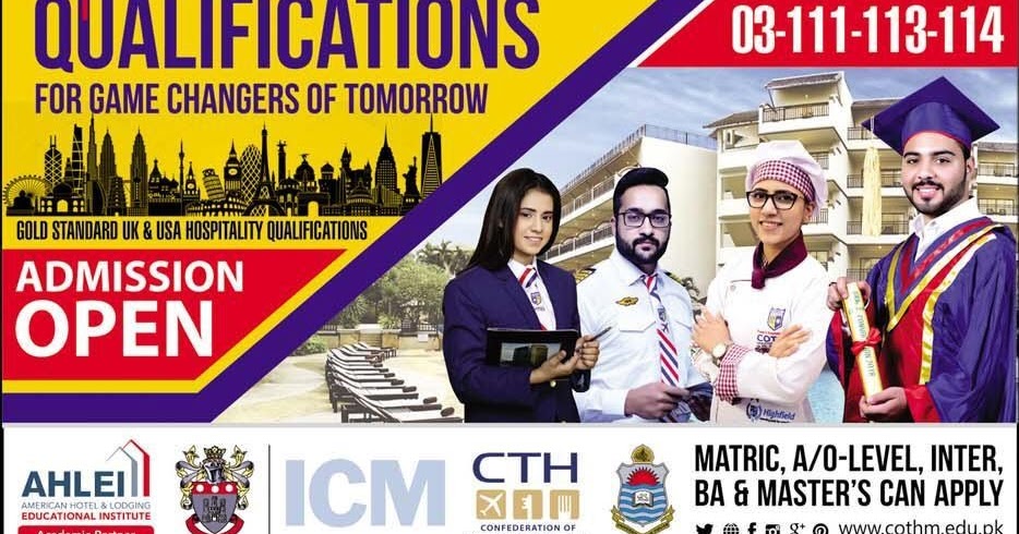 College of Tourism and Hotel Management (COTHM) Offers Admissions 2019 ...