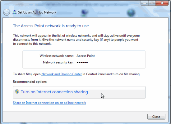 Establish Wireless Home Network in Windows 7 and Vista Without Router ...