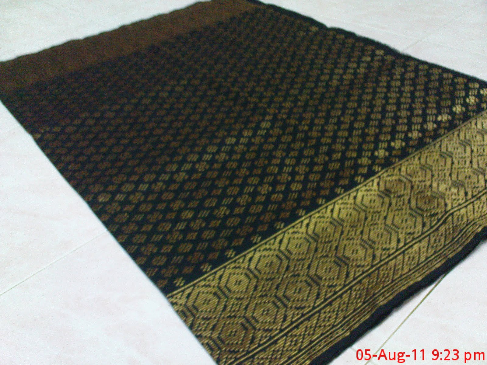 Songket Terengganu Asli: Kain Songket Terengganu ( corak penuh 04)