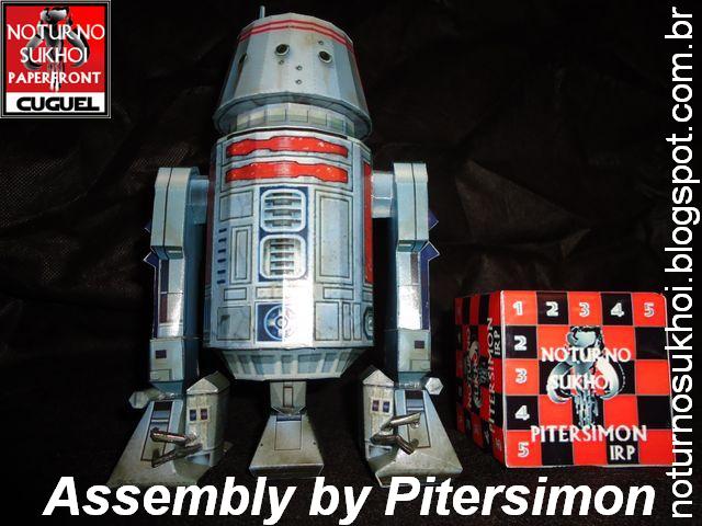 Noturno Sukhoi: Star Wars R5-series astromech droid_papercraft